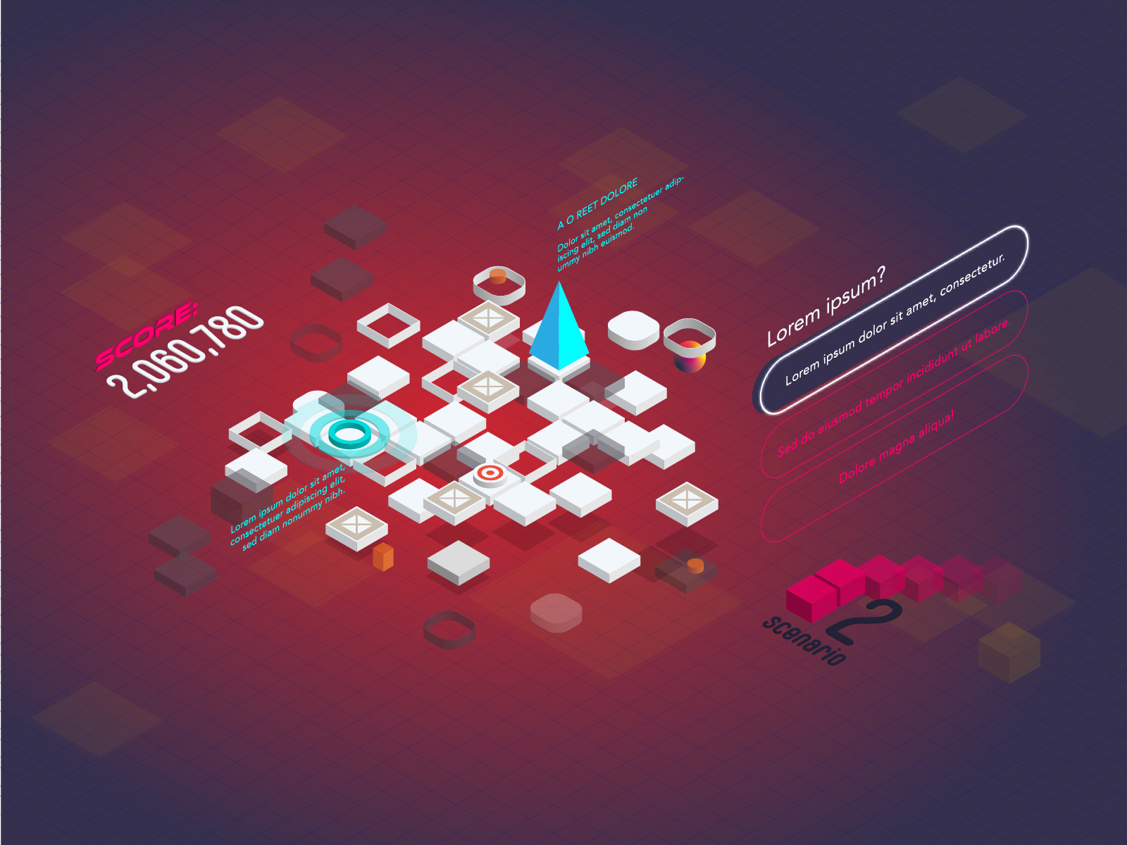 Isometric Gamification Concept Design by Gunes Ozcan on Dribbble