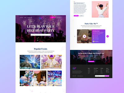 The Party Starter - Web UI/UX Project by Taimoor Nasir on Dribbble