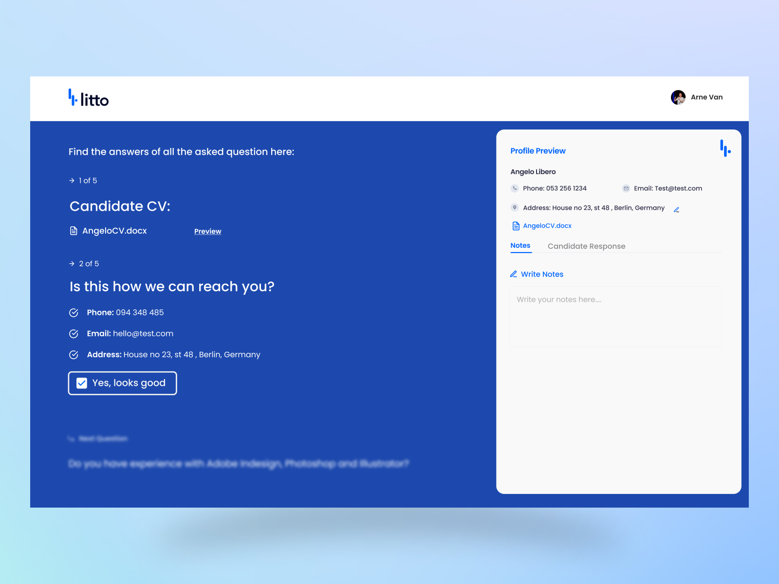 Litto - CV Validation by Taimoor Nasir on Dribbble