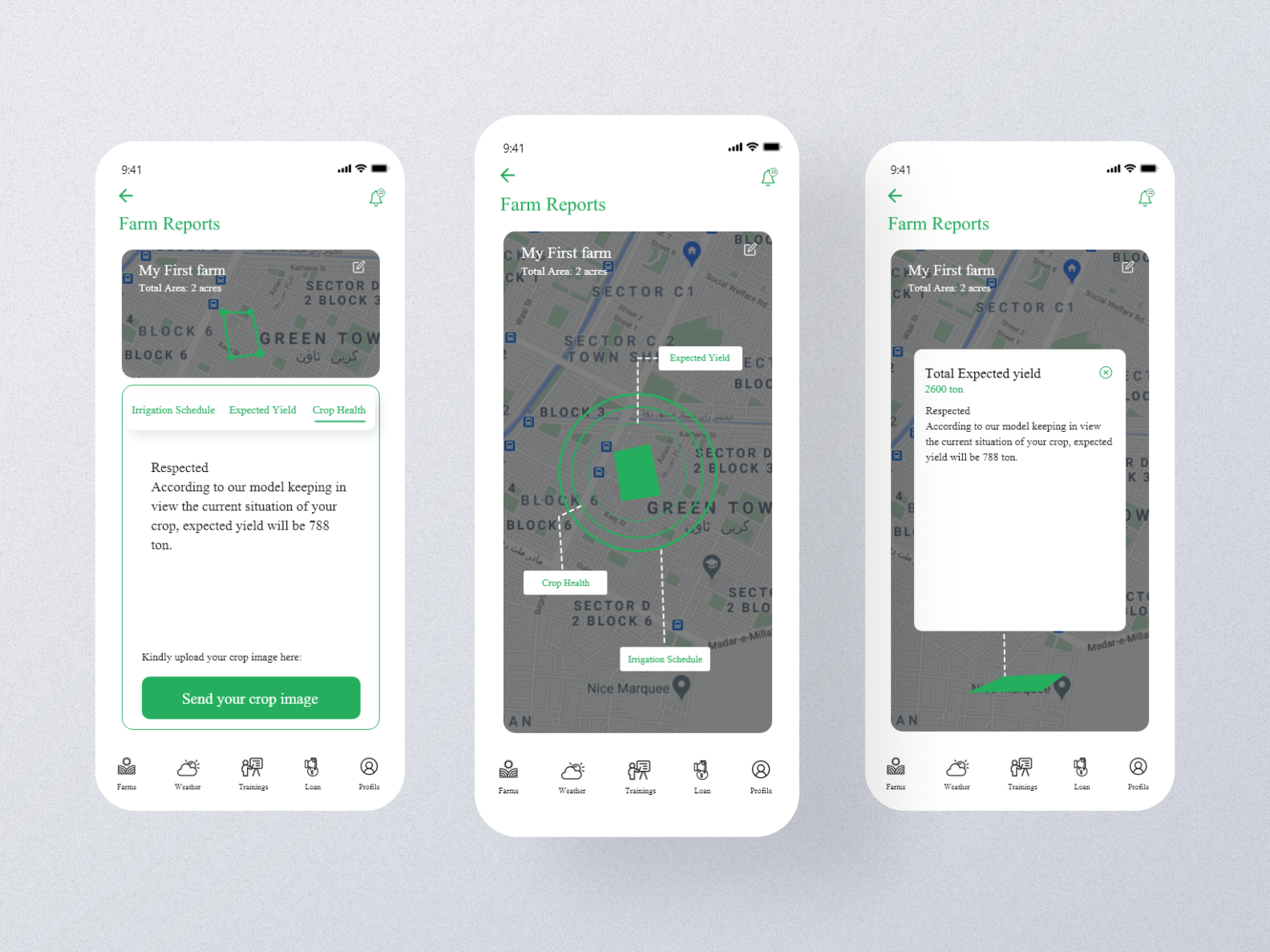 Infarmer App - Reports Crop Health by Taimoor Nasir on Dribbble