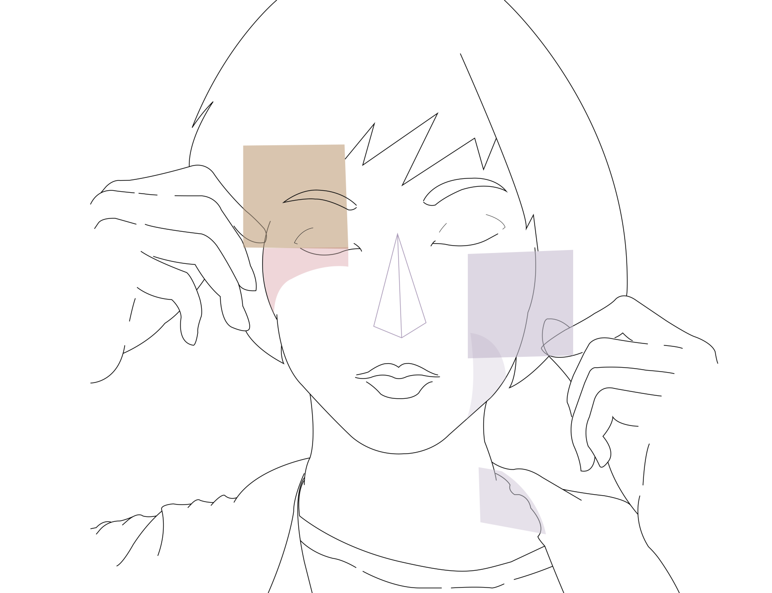 Abstract Triangle Angular Girl by Cuong on Dribbble