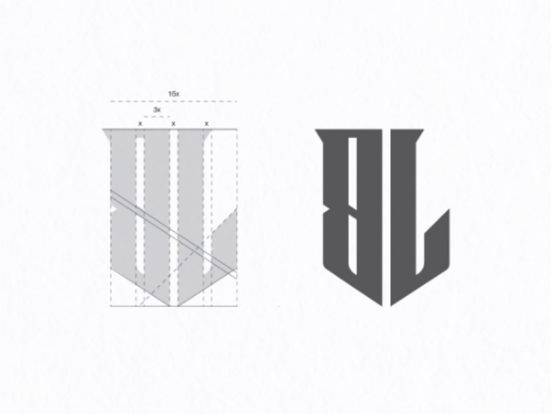 BL monogram design by benn brands on Dribbble