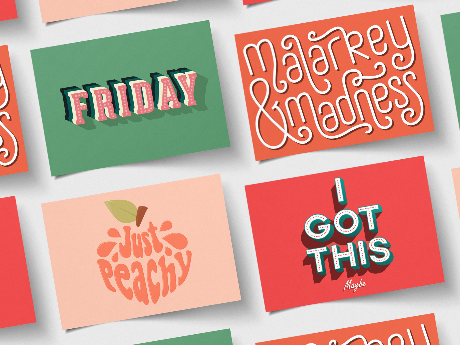 Lettering Posters by Danica Rose on Dribbble