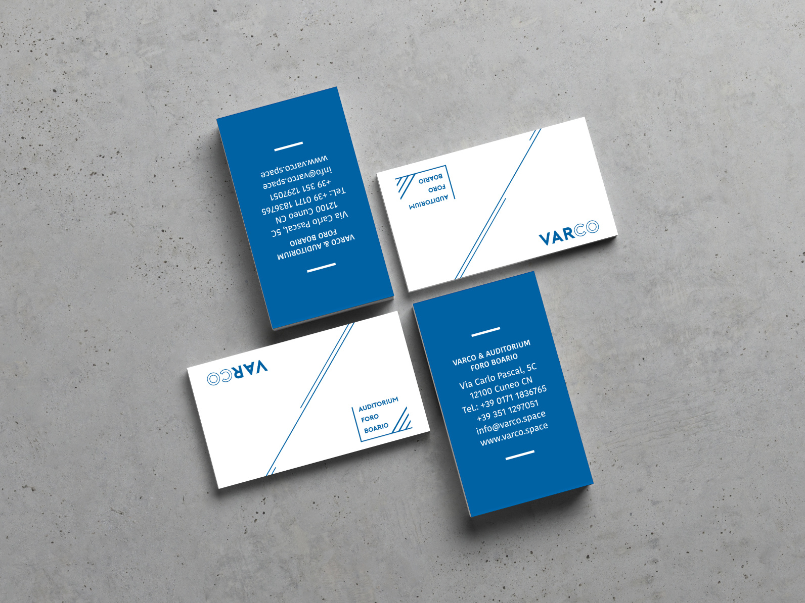 Varco business cards by Giulia Toscano on Dribbble