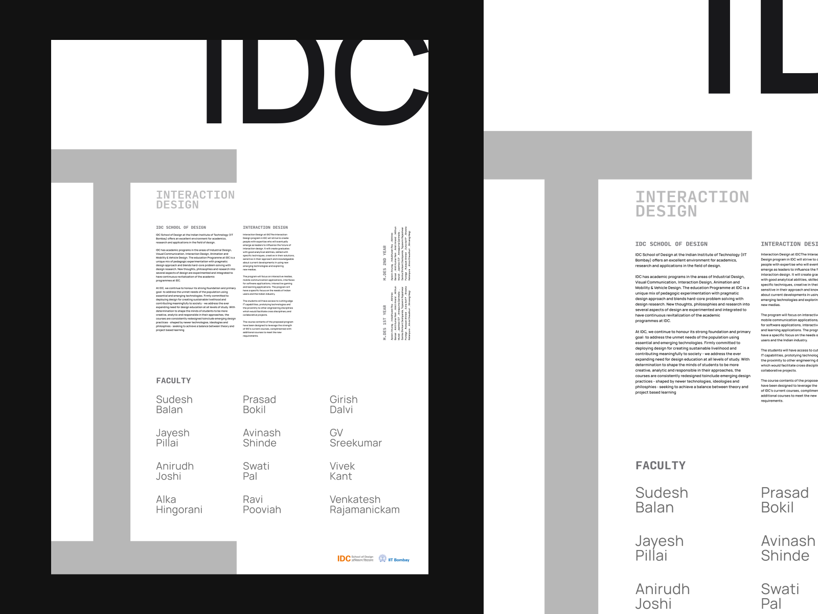 Poster for Interaction design program at IDC School of design by Ankit ...