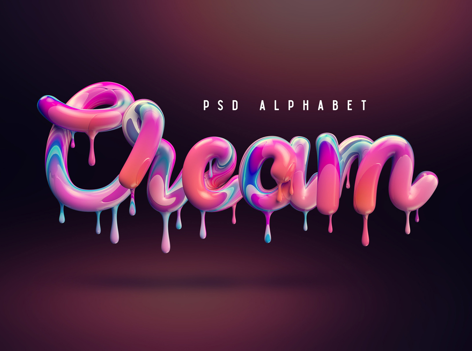 Cream Alphabet by Gleb Guralnyk on Dribbble
