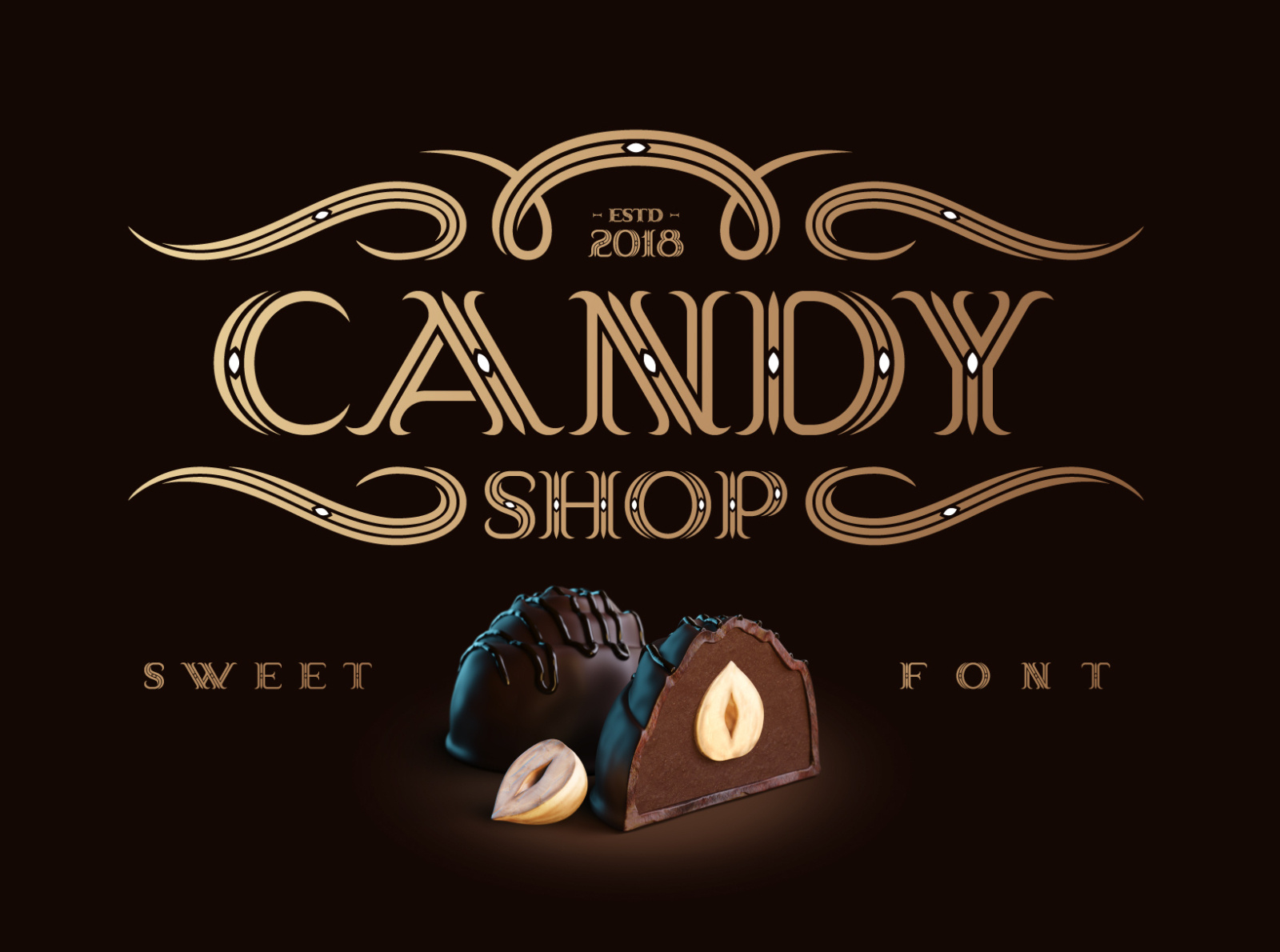 Candy Shop Font by Gleb Guralnyk on Dribbble