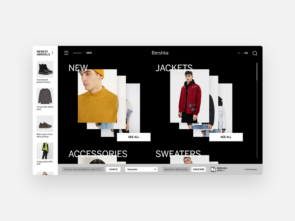 Bershka Redesign - UI Concept 09 by Fernando Aleta on Dribbble