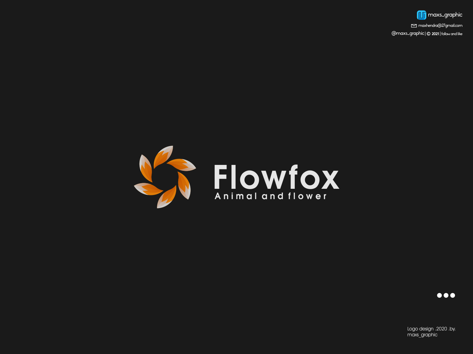 Flowfox logo by MAXSTRIM_GRAPICH on Dribbble