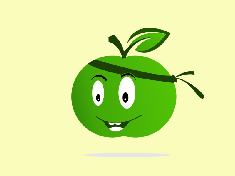 apple ninja by MAXSTRIM_GRAPICH on Dribbble