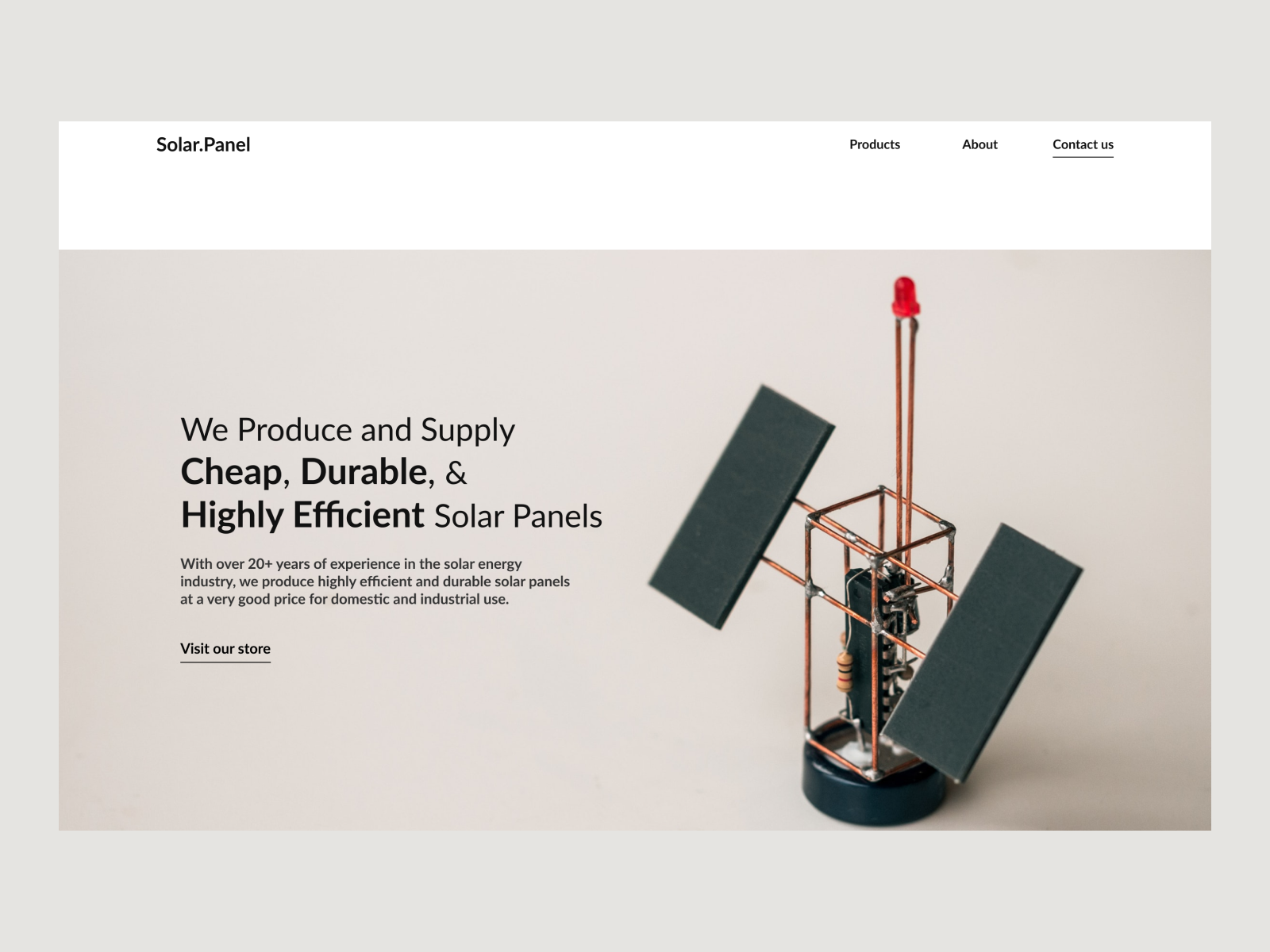 Solar Panel Website by Victor Bruce on Dribbble