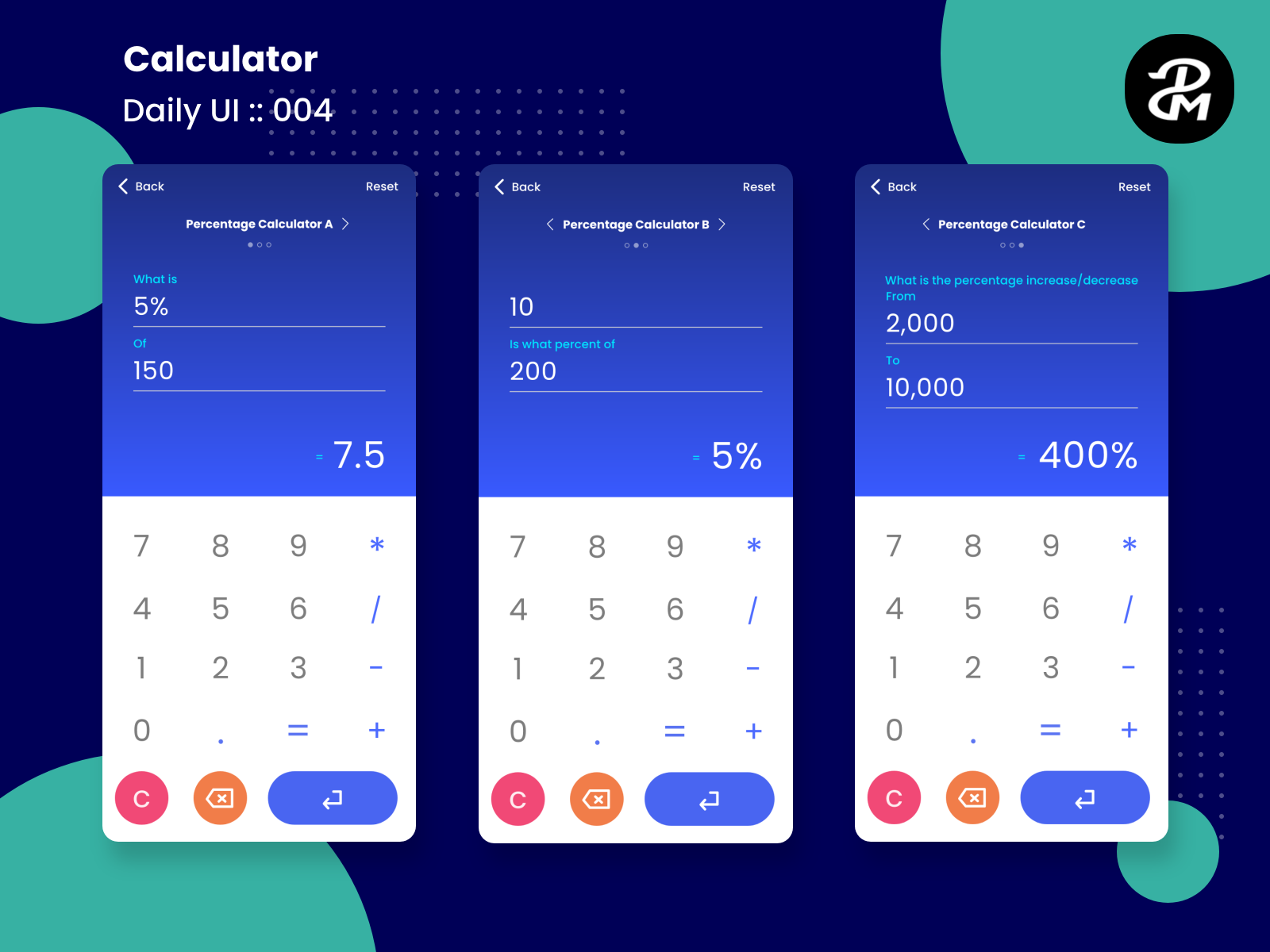 UX / UI for Calculator ( Daily UI Challenge ) by Pesol Thanavuth on ...