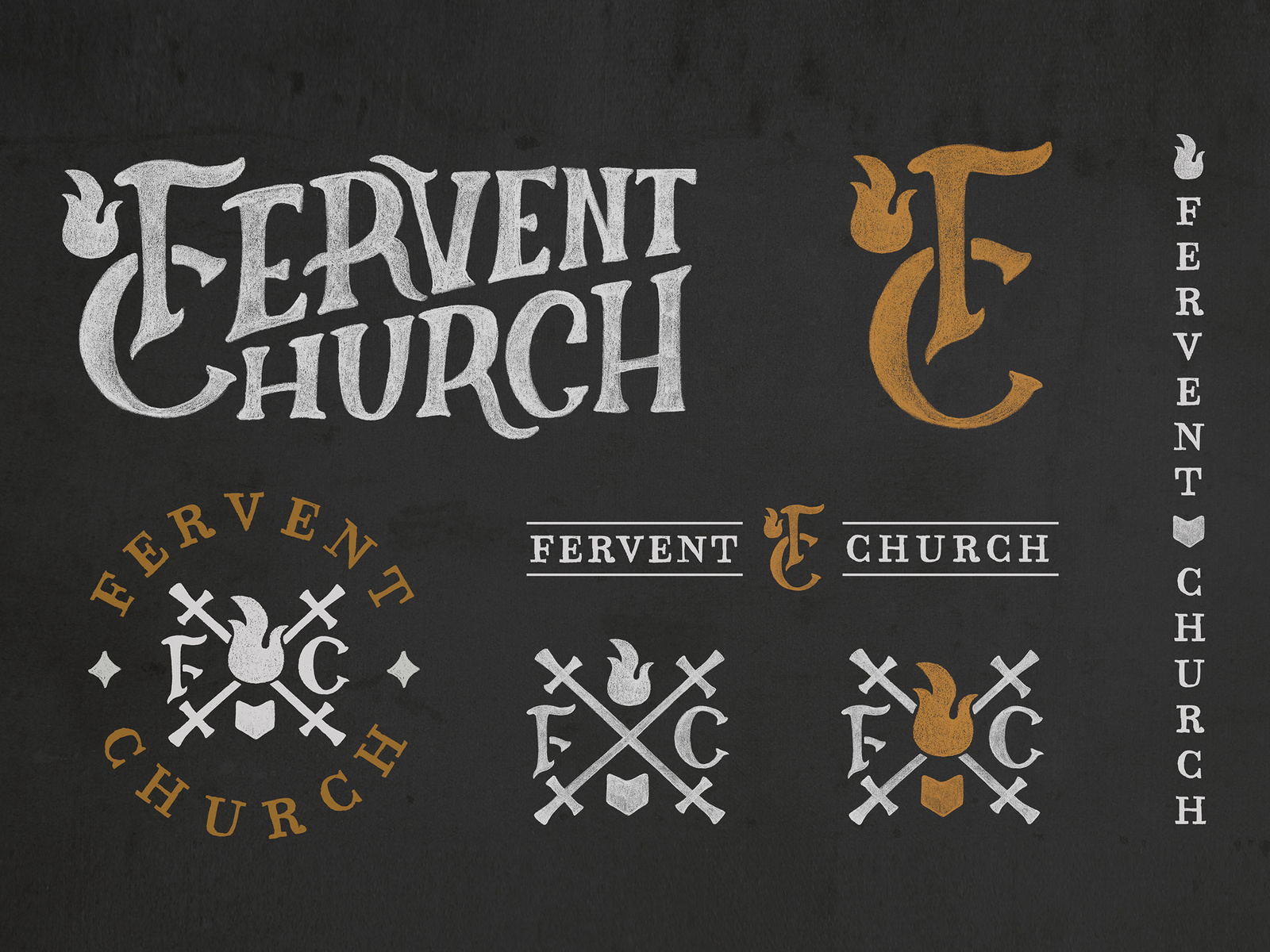 Fervent Church Logo and Identity Elements by Nate Baron on Dribbble
