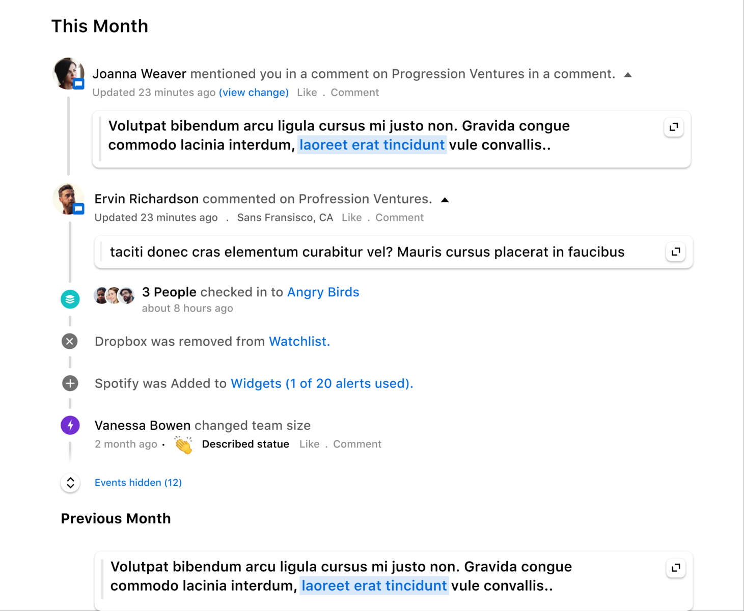 Notification list by Hani Hattou on Dribbble