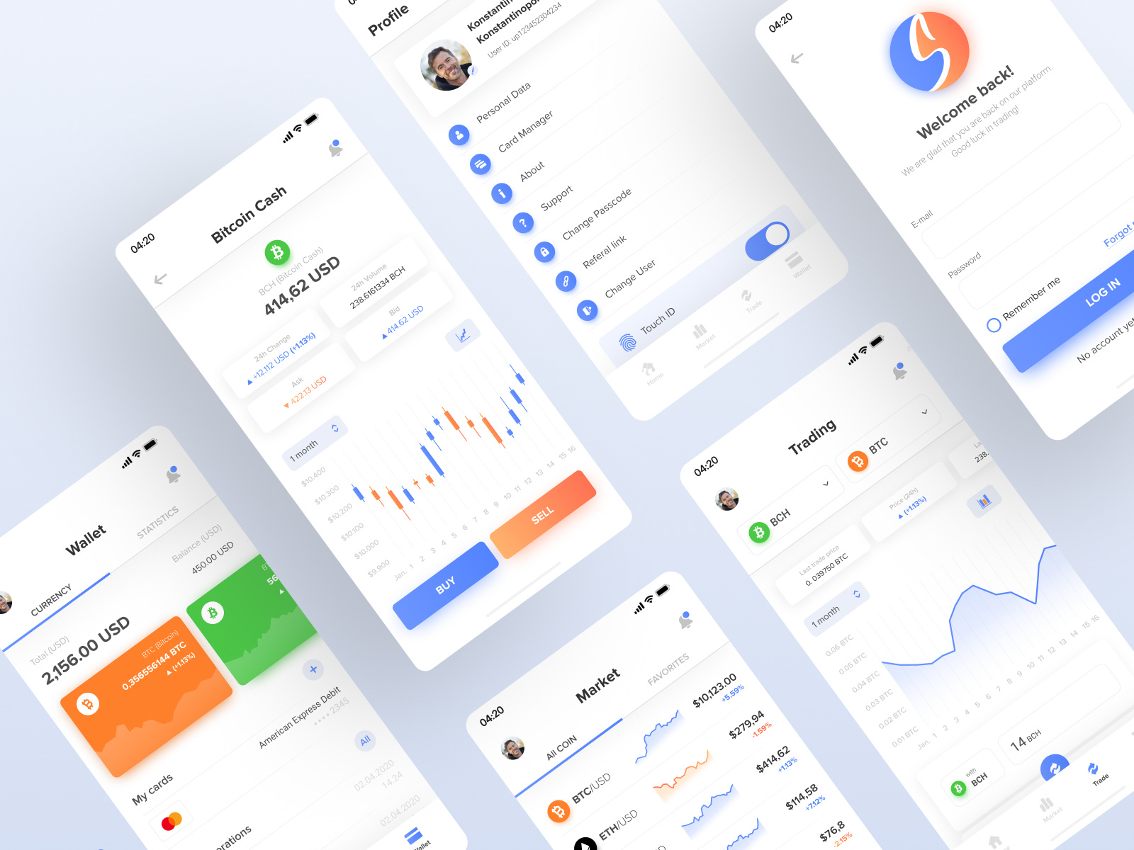 Concept Mobile App - Cryptocurrency Market by Vladimir Aksyukov 🛸 on ...
