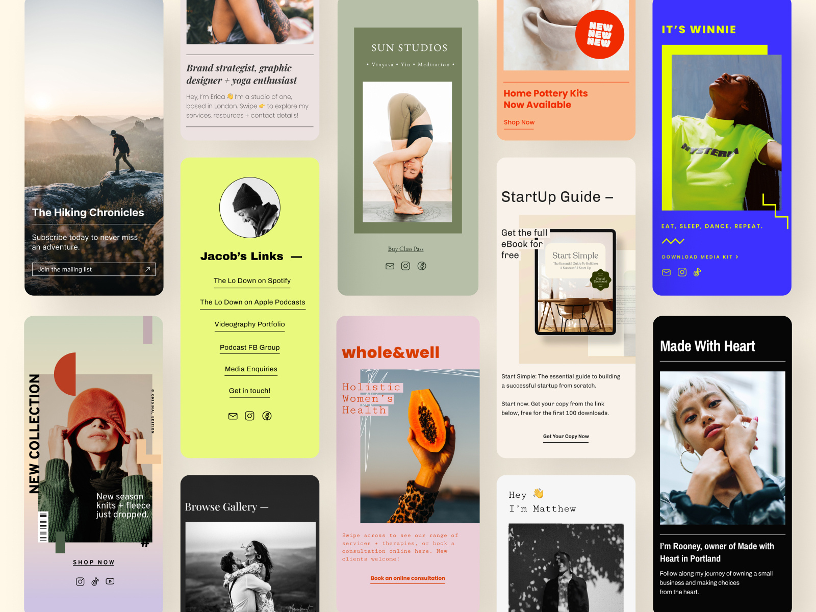 Milkshake Websites by Taylor Conacher on Dribbble