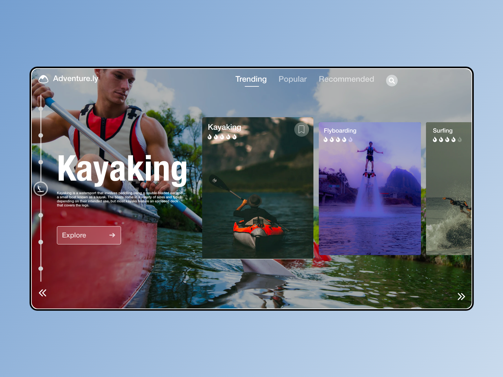 Adventure Sports Website Design by Rahul Gala on Dribbble