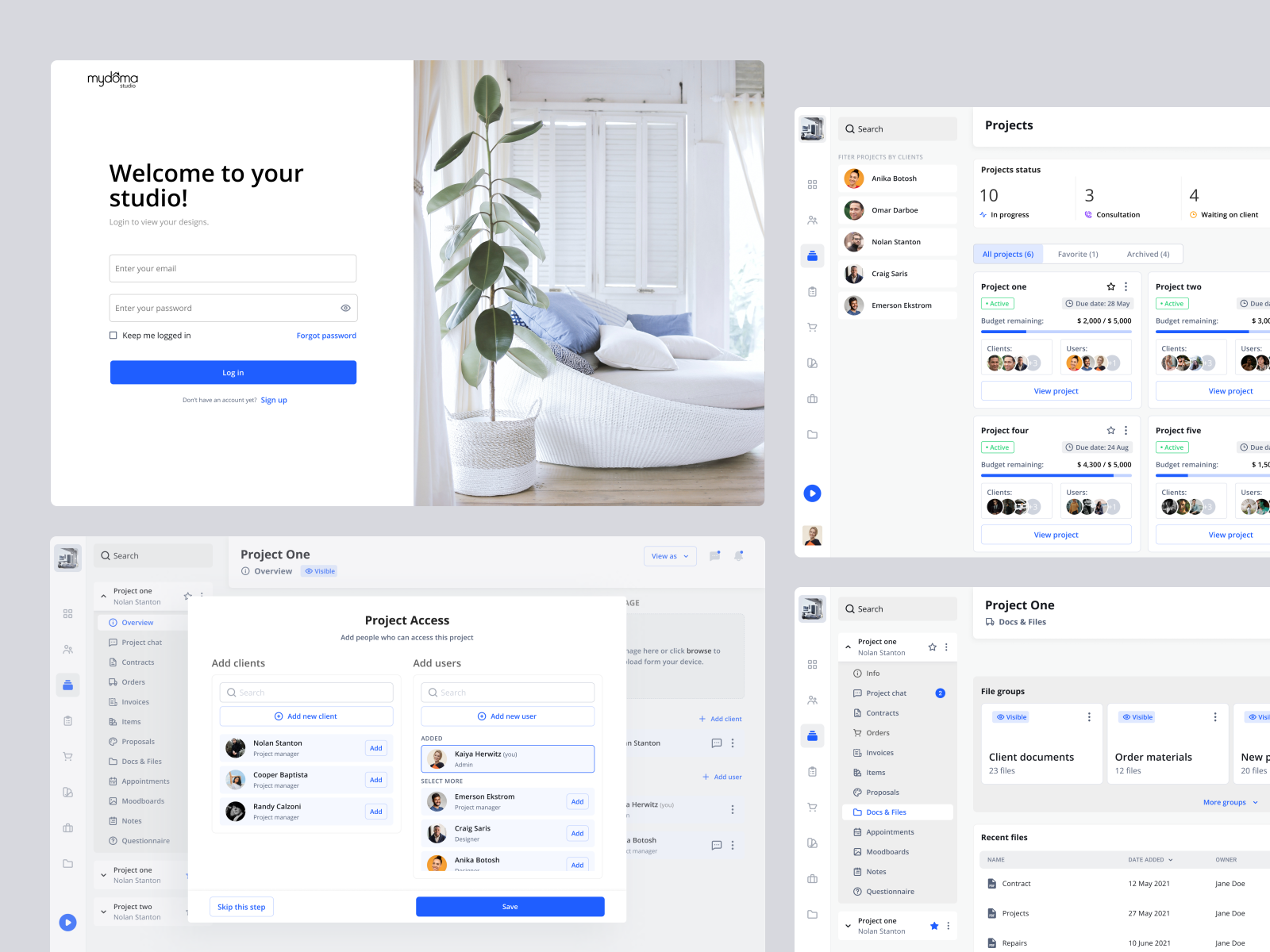 Workflow Software For Interior Designers by Equal on Dribbble