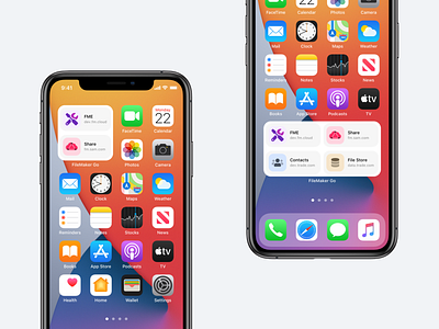 iOS FileMaker Go Widget Concept by Sam Reis for Bevl Software on Dribbble