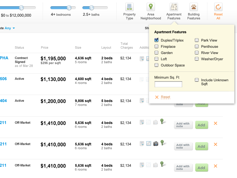 Search Criteria by Olga on Dribbble