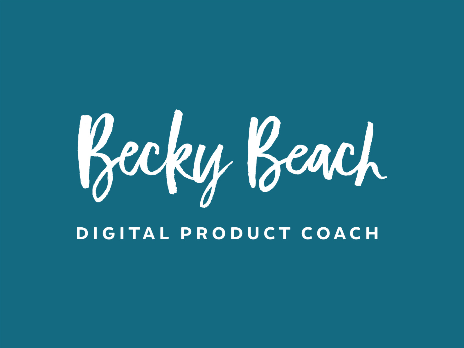 Becky Beach Logo by Karla on Dribbble