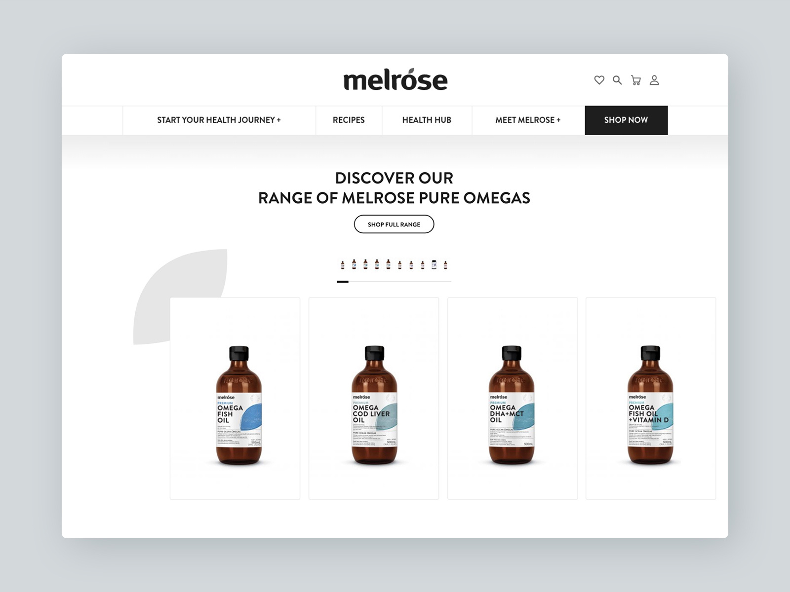 Melrose Health by David Delvalle on Dribbble