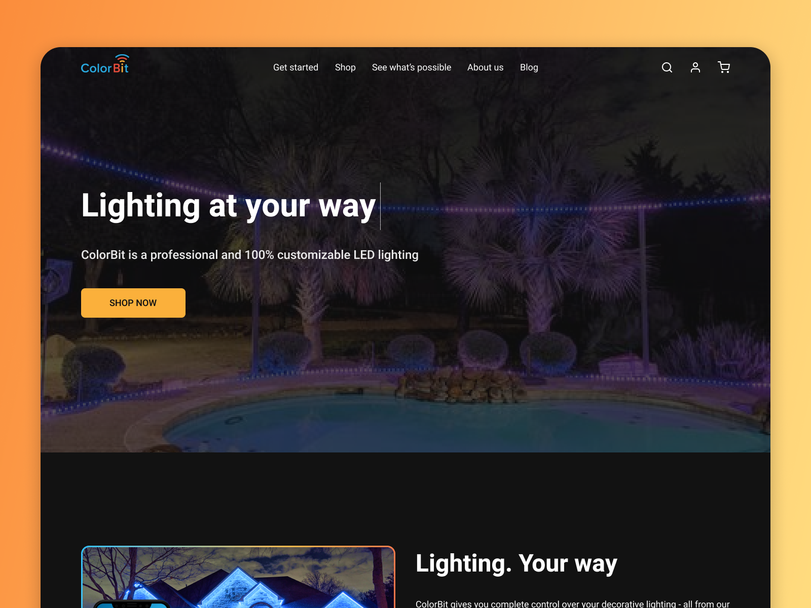 ColorBit | Decorative Lighting Responsive Website by Robyifan一凡 (Rob ...