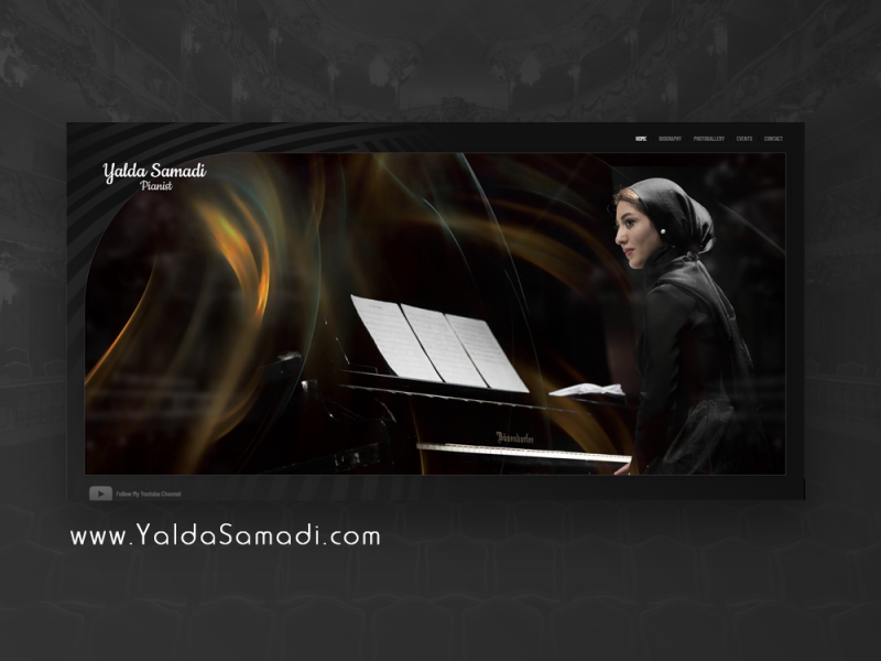Yalda Samadi Official Website by Ali Jadidi on Dribbble