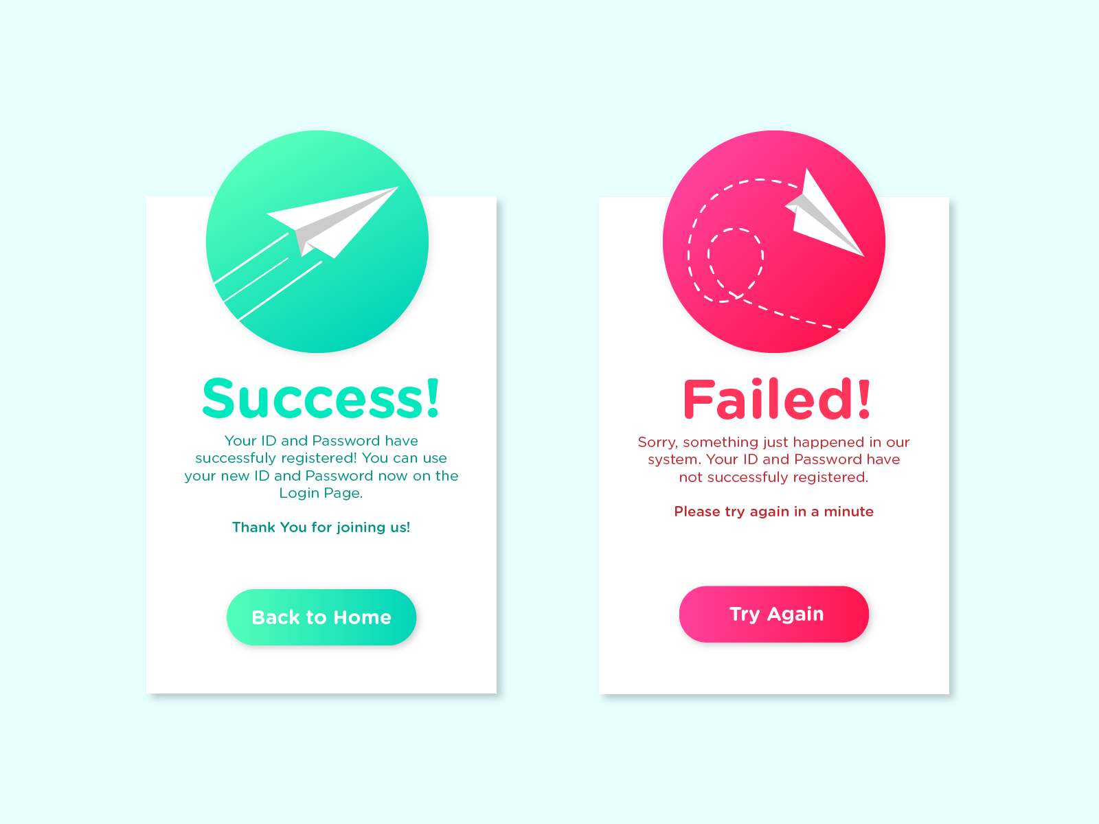 Flash Message Interface by Joshua Aditya on Dribbble