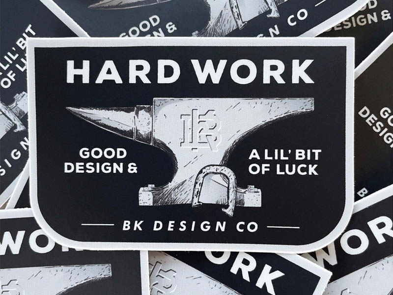 Hard Work, Good Design & A Lil' Bit of Luck by Brian Kingen on Dribbble
