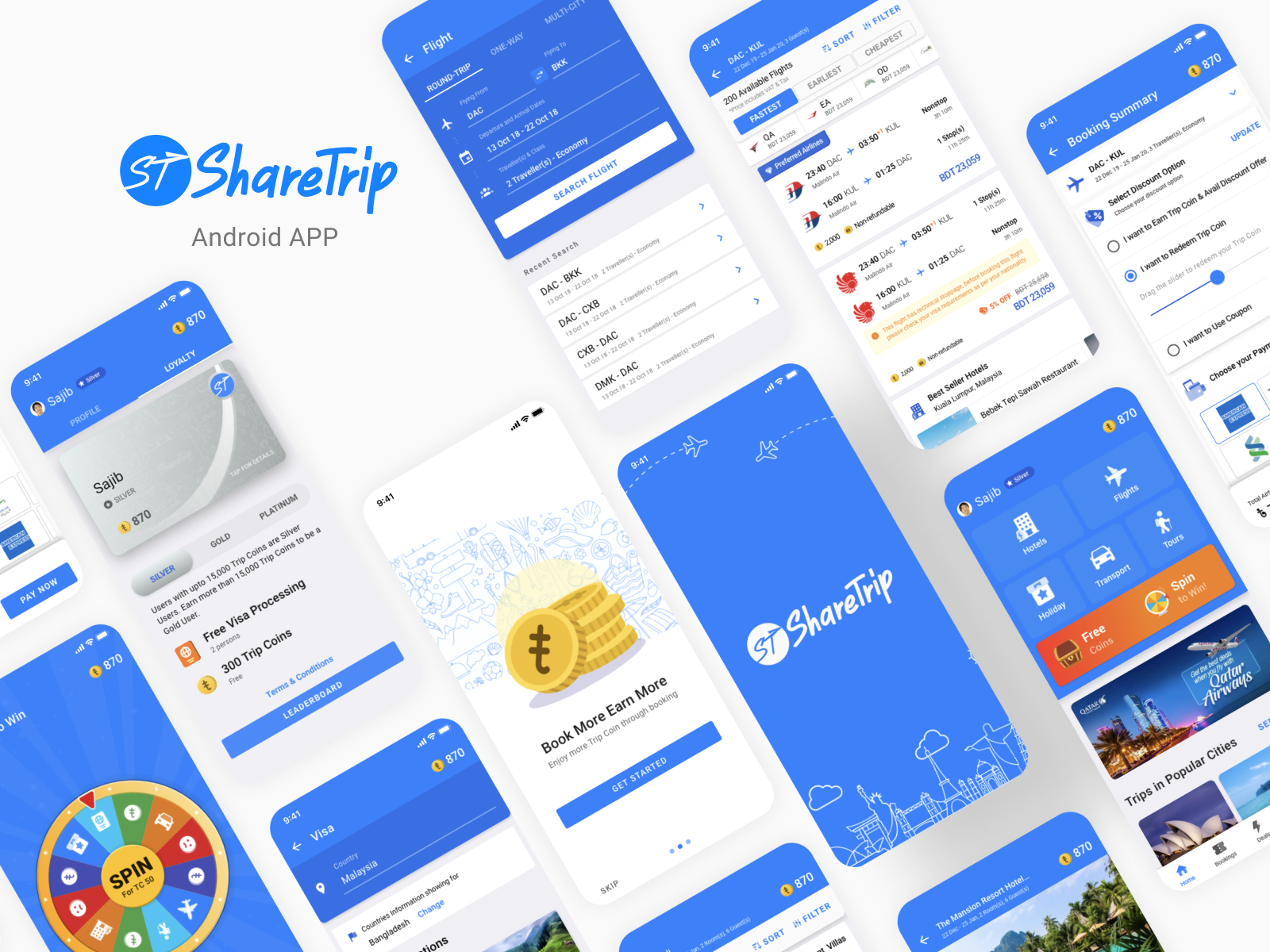 ShareTrip Travel App: Book Flight, Hotel, Tour by Anamoul Rouf on Dribbble