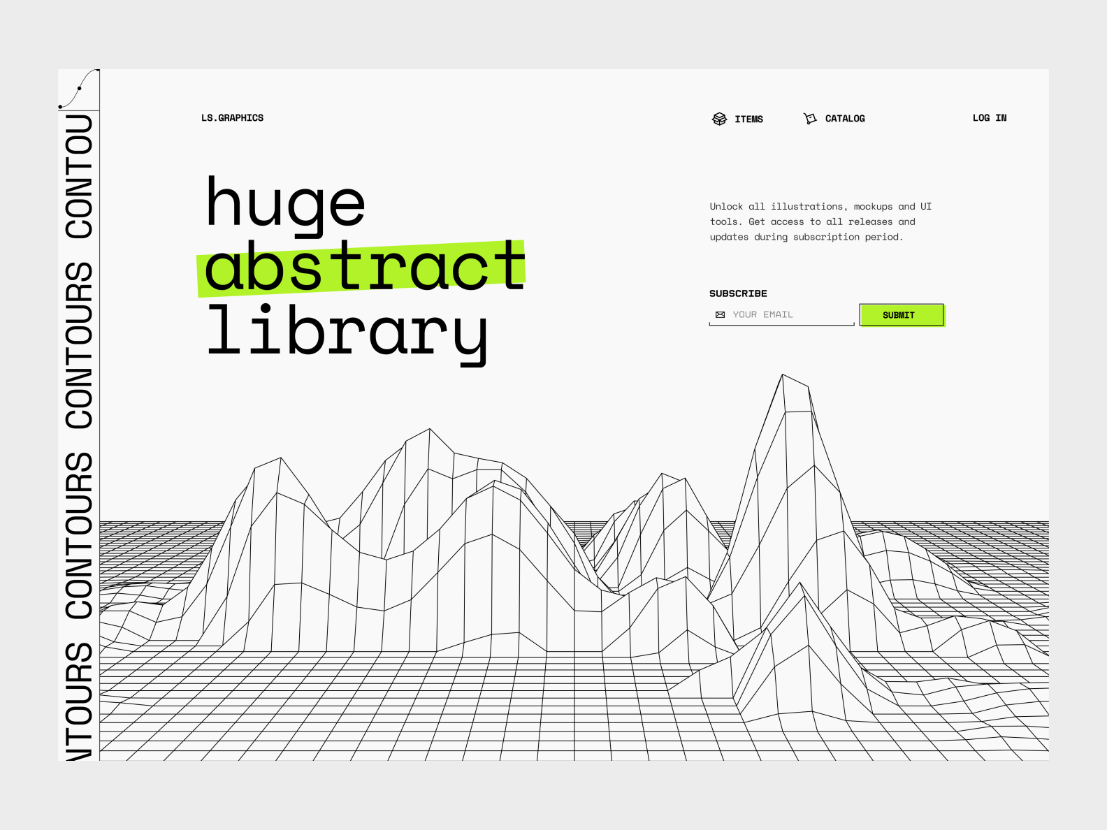 Contours!🤖Abstract Linear Vector Illustrations by Kat Pryma for ls ...