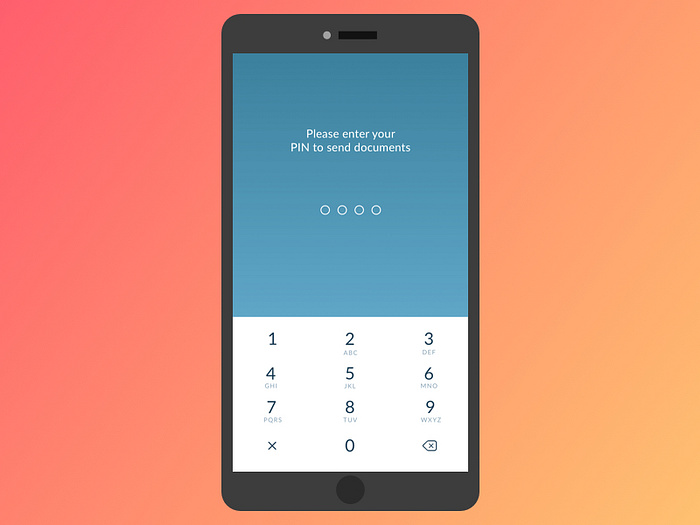 Enter PIN / TruckerLine by Mitchell Fox on Dribbble