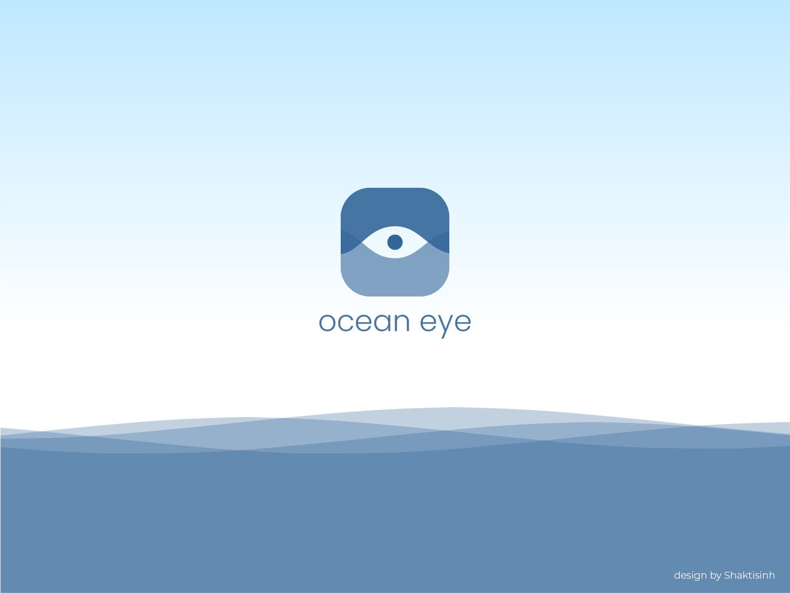 Ocean Eye logo design by Shaktisinh Rathod on Dribbble