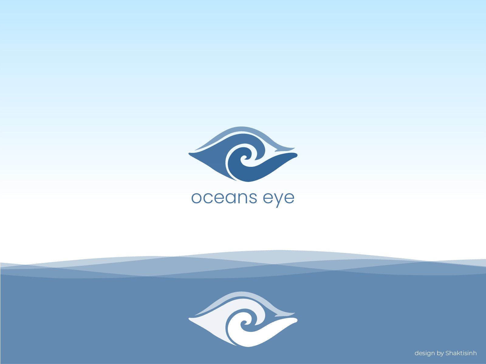 Oceans Eye Logo Design by Shaktisinh Rathod on Dribbble