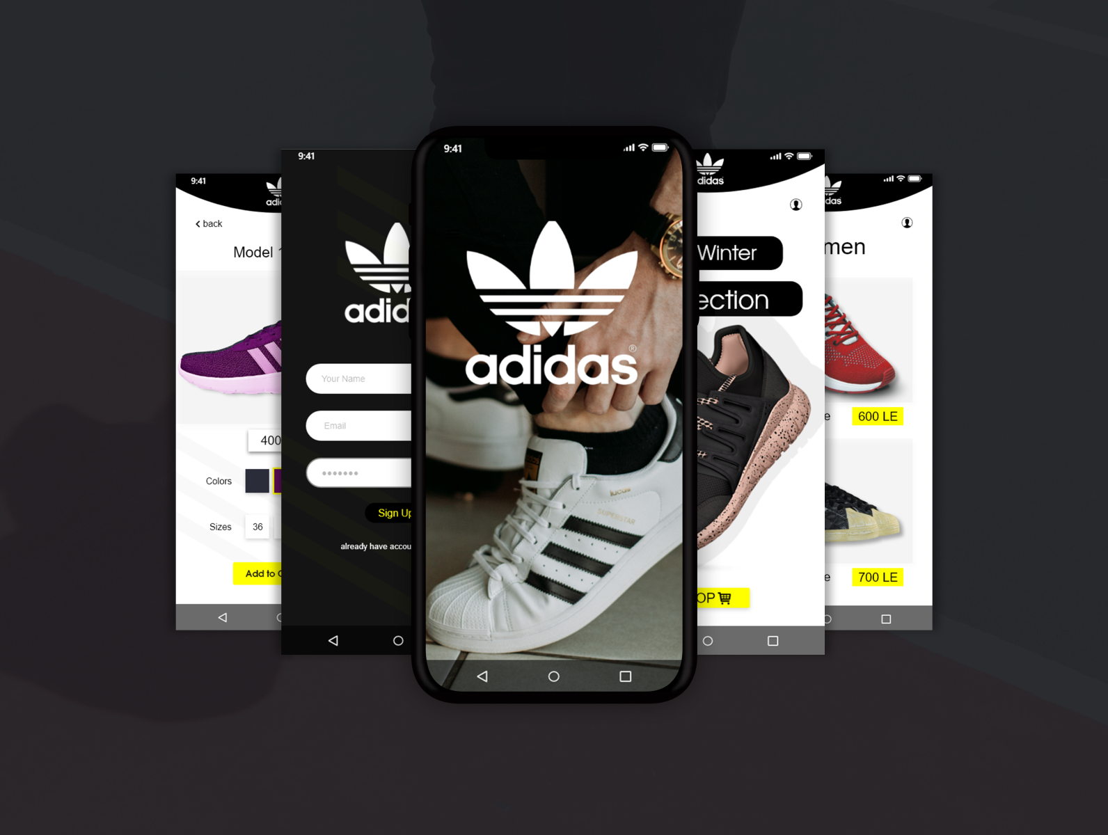 Adidas App by Mohamed Bekhit on Dribbble