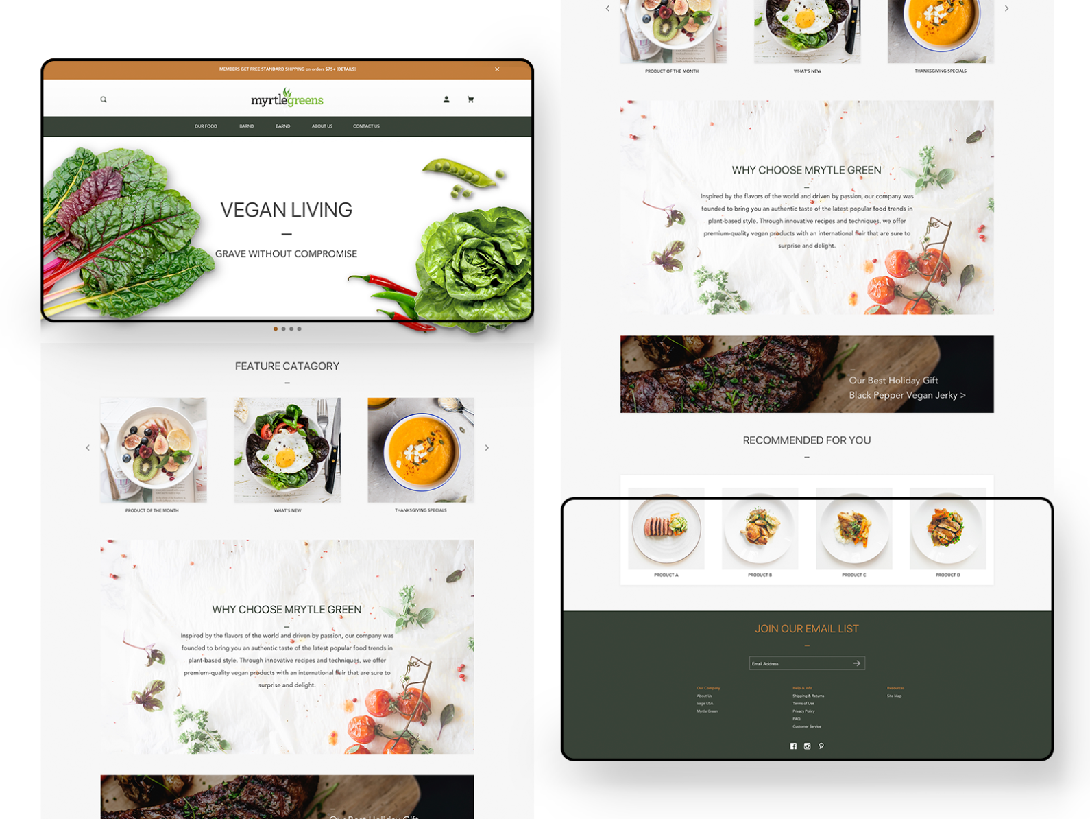 Mrytle green design mockup by An Qi on Dribbble