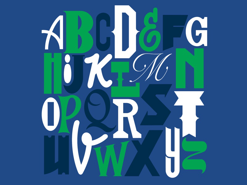 Alphabet 2 by Matthieu Tarrin on Dribbble