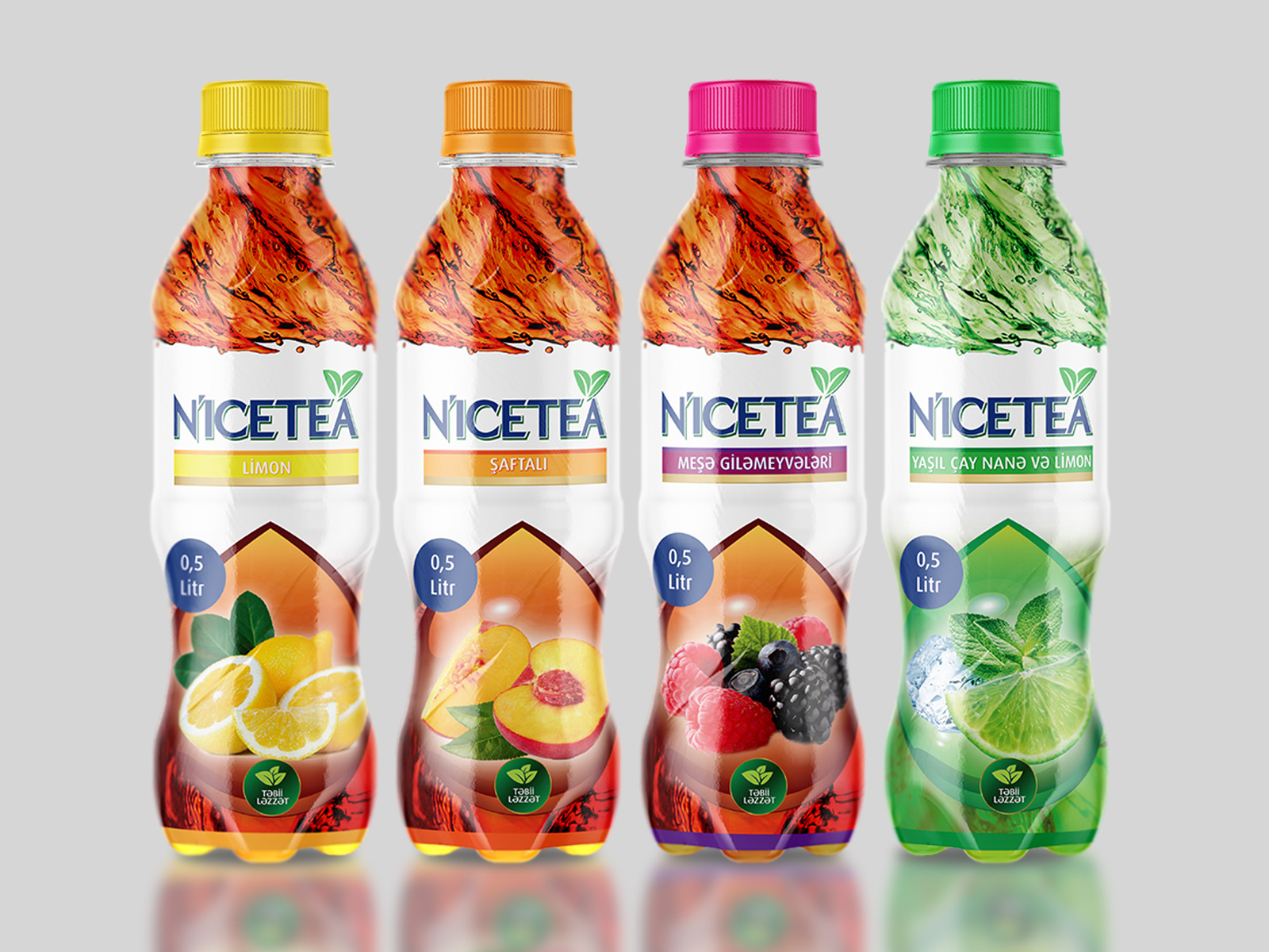 Packaging Design PET Bottles for Iced Tea by Ruslan on Dribbble