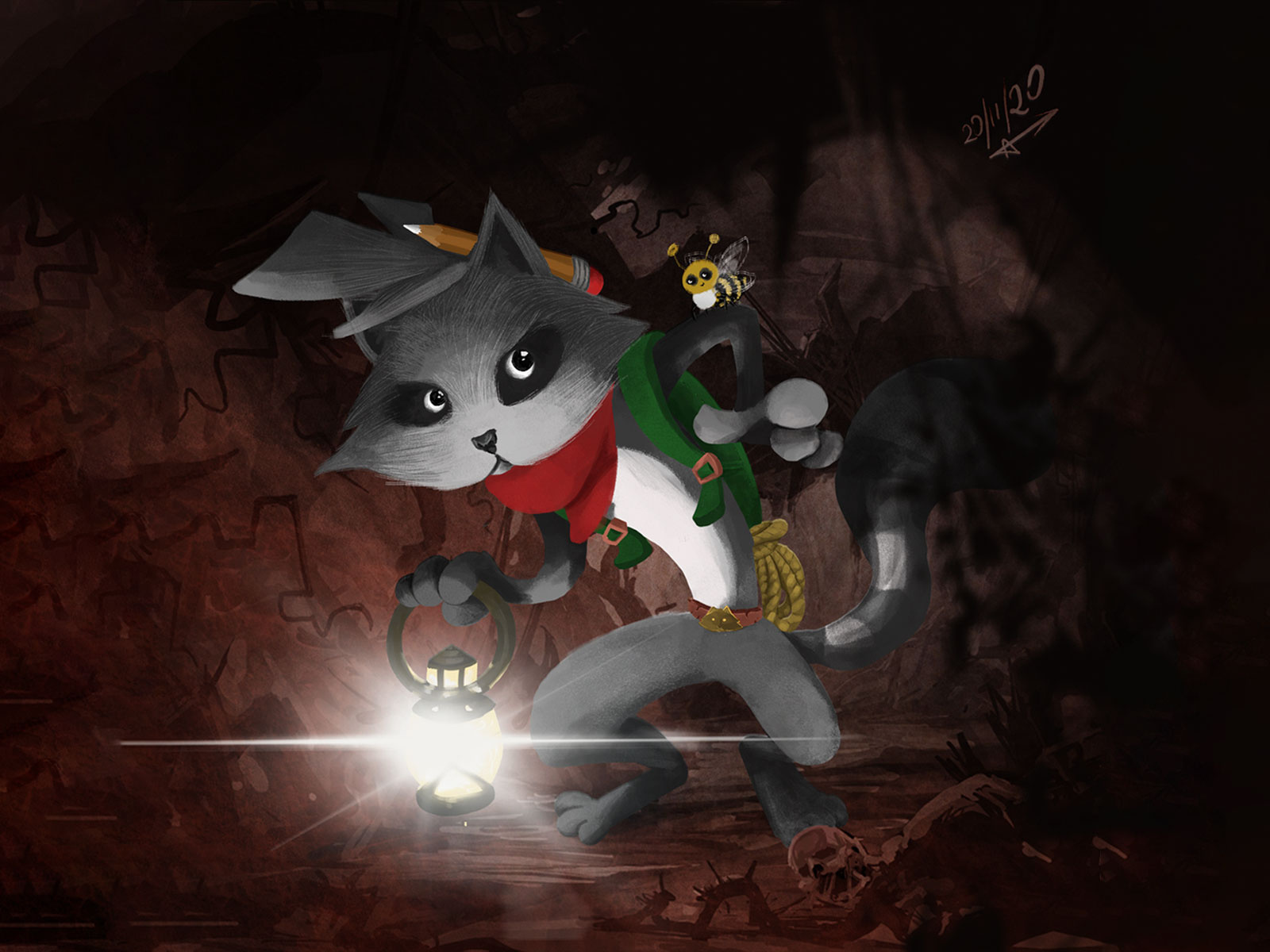 Crazy Raccoon by AyhanALTINOK on Dribbble