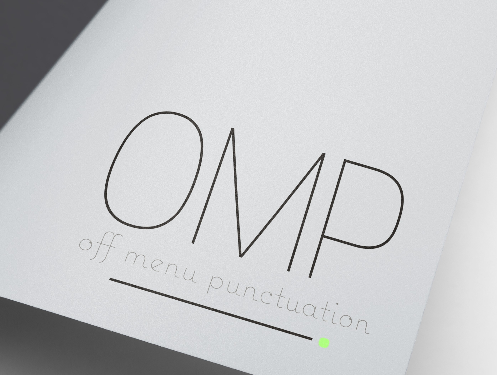 Off Menu Punctuation - Logo Design by Franki Hanke on Dribbble