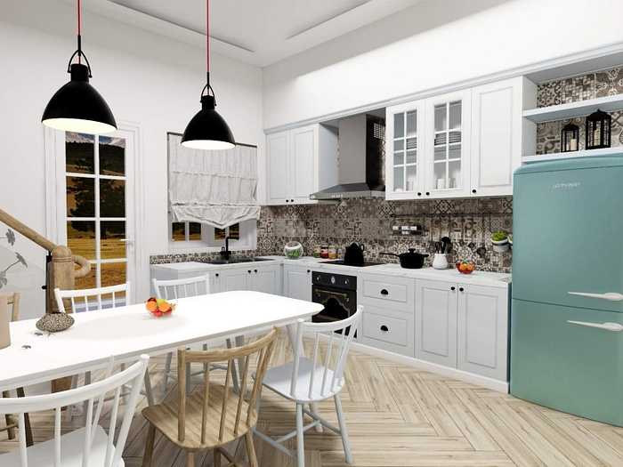 Scandinavian Style Kitchen 3d Model By Renderhub 3d On Dribbble