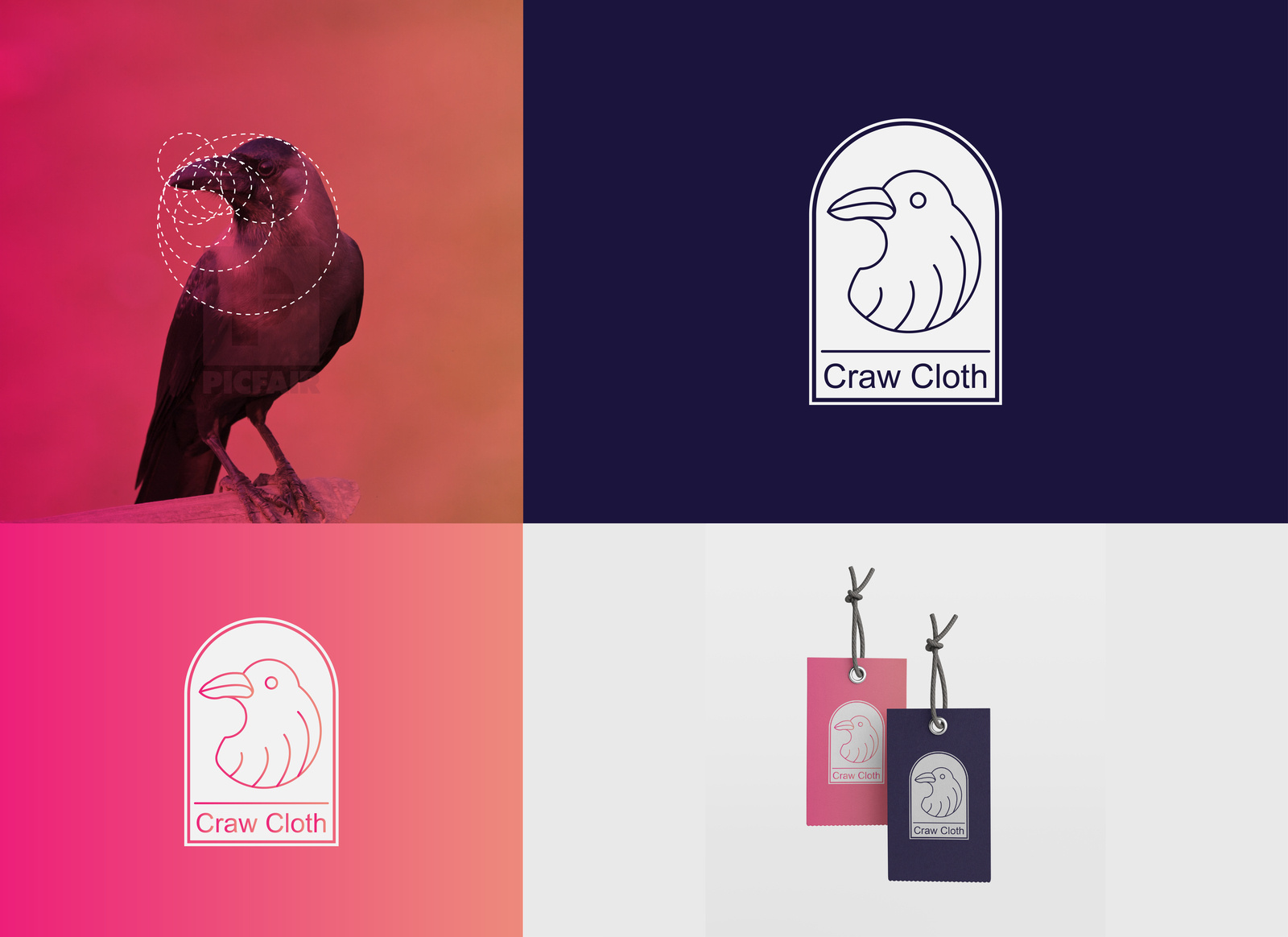 Craw cloth logo(unused for sale) by Junayed Bogdadi on Dribbble
