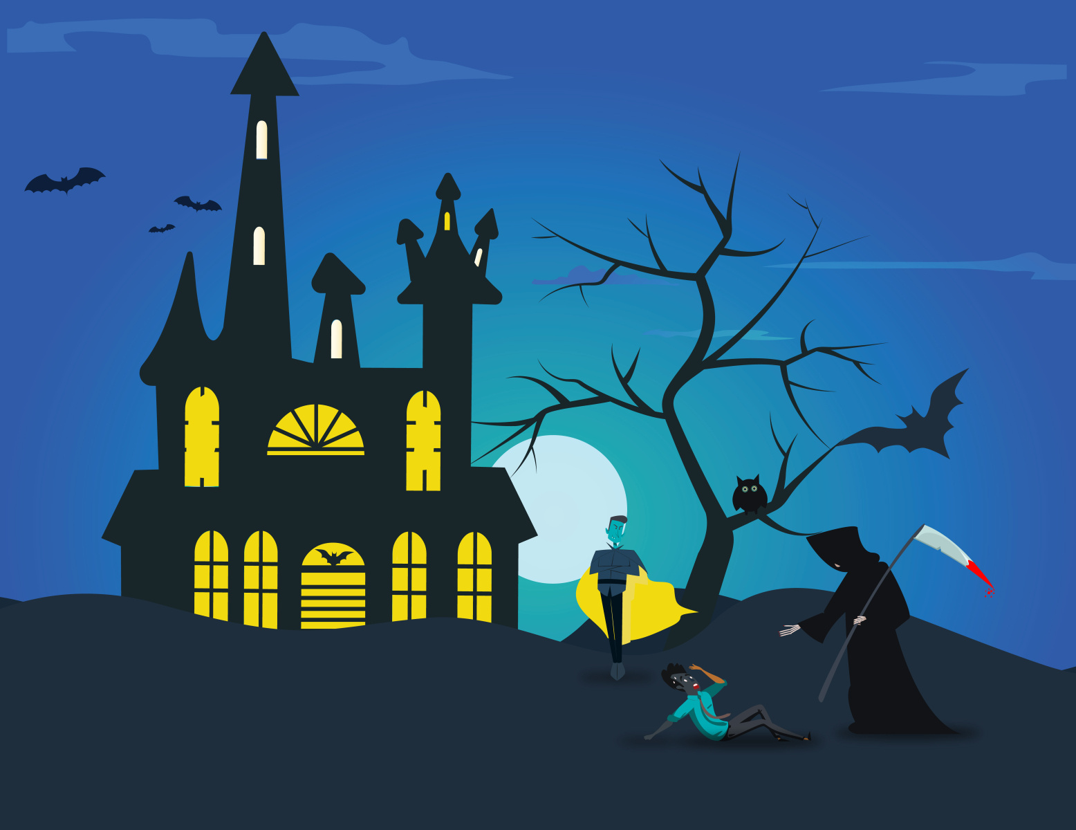 Halloween illustration by Hasibul Hoque on Dribbble