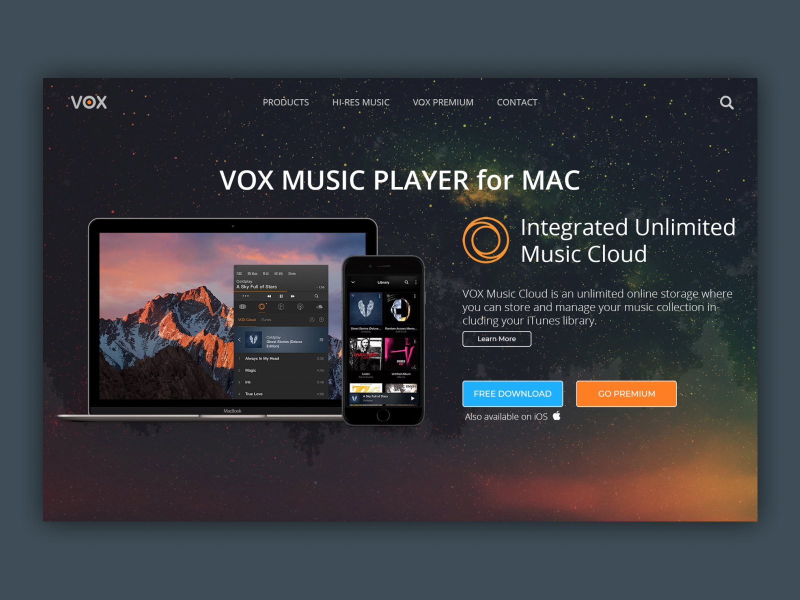VOX Music player by SergeDesign on Dribbble