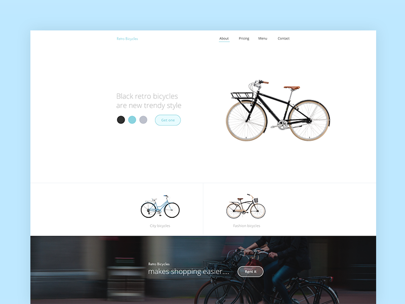 Retro Bicycle by Myro Fanta on Dribbble