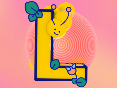 L for 36 Days of Type by Bella Park on Dribbble