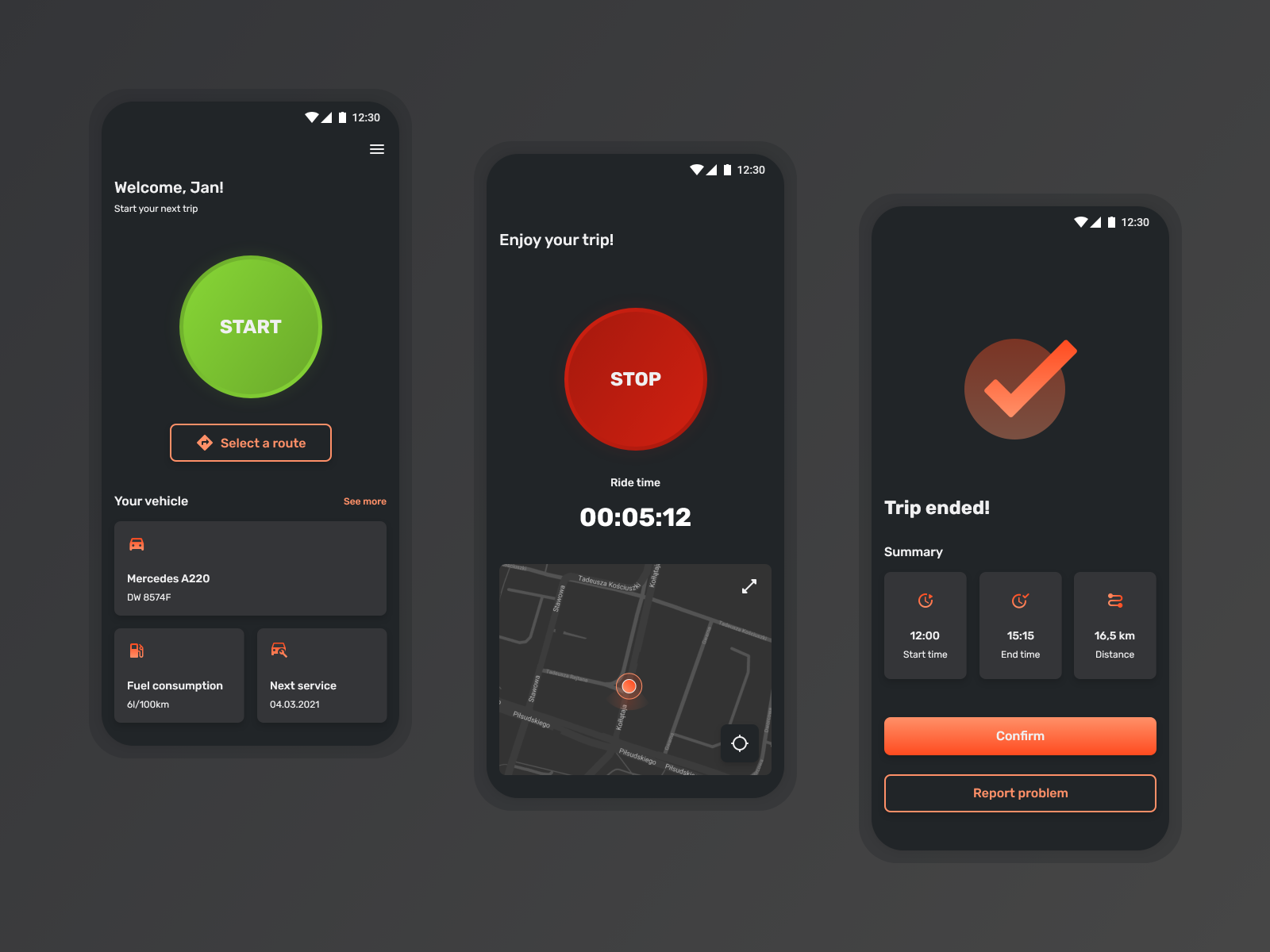 Business Trip Management App by Alicja Barabasz on Dribbble