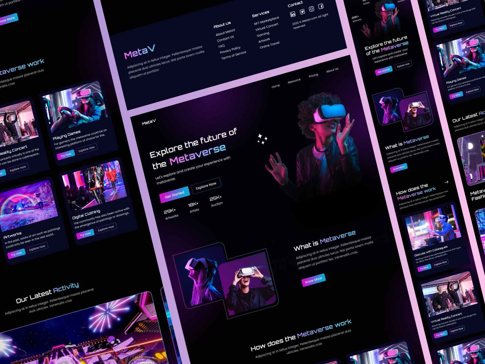 AR Metaverse UI Design by Indriyani Puspita on Dribbble