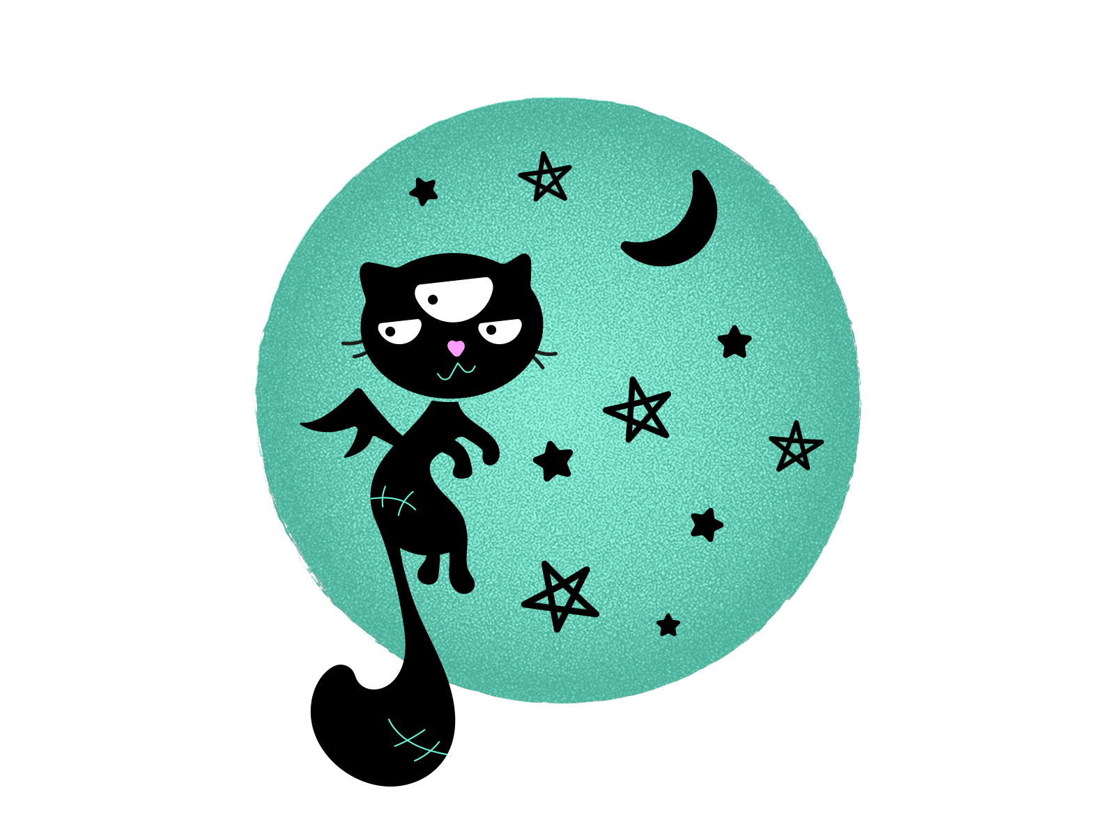 MoonCat 3 by Adéla Hrazdílková on Dribbble